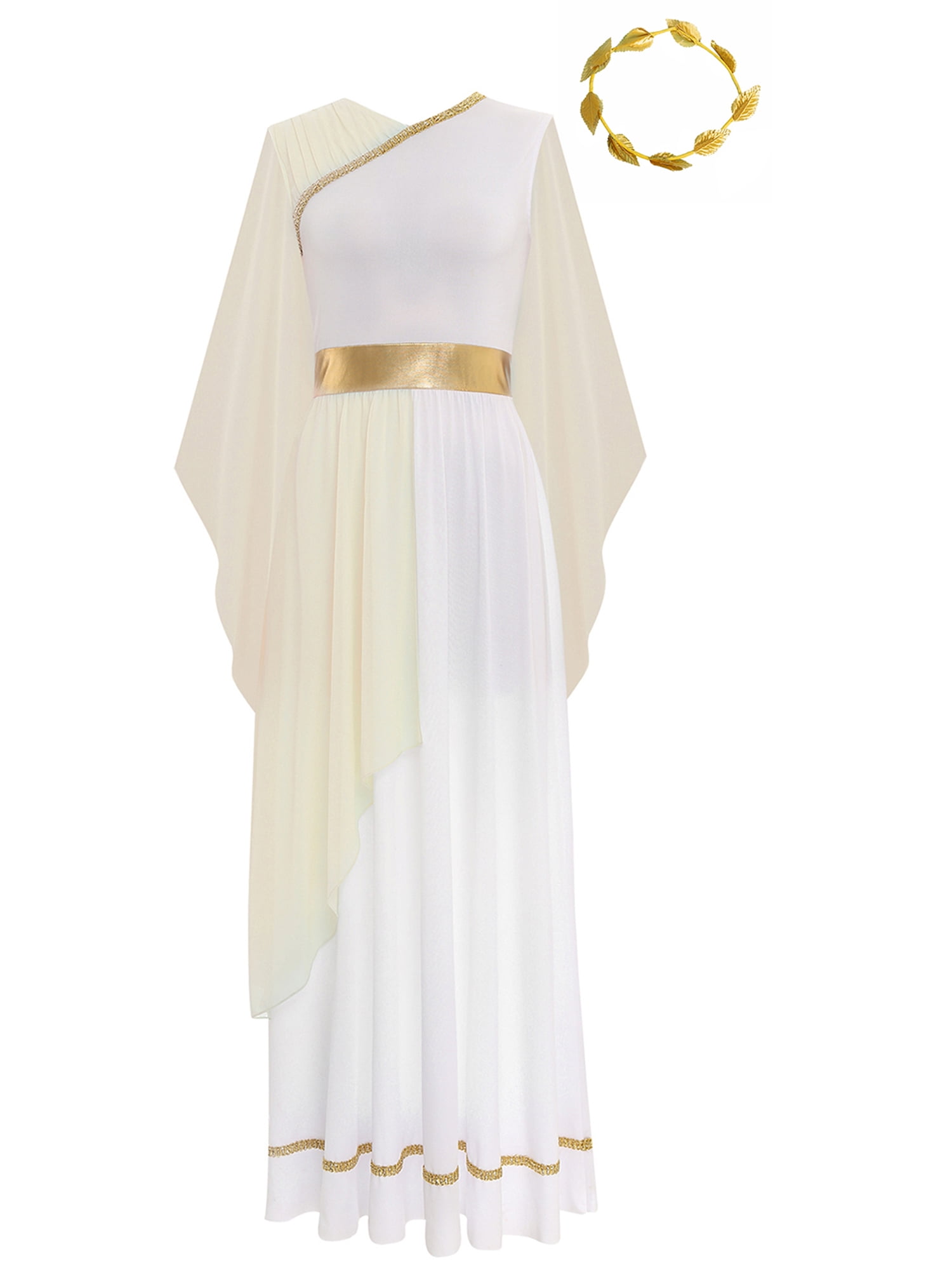 iiniim Women Chiffon Ancient Toga Costume Grecian Toga Dress Roman ...