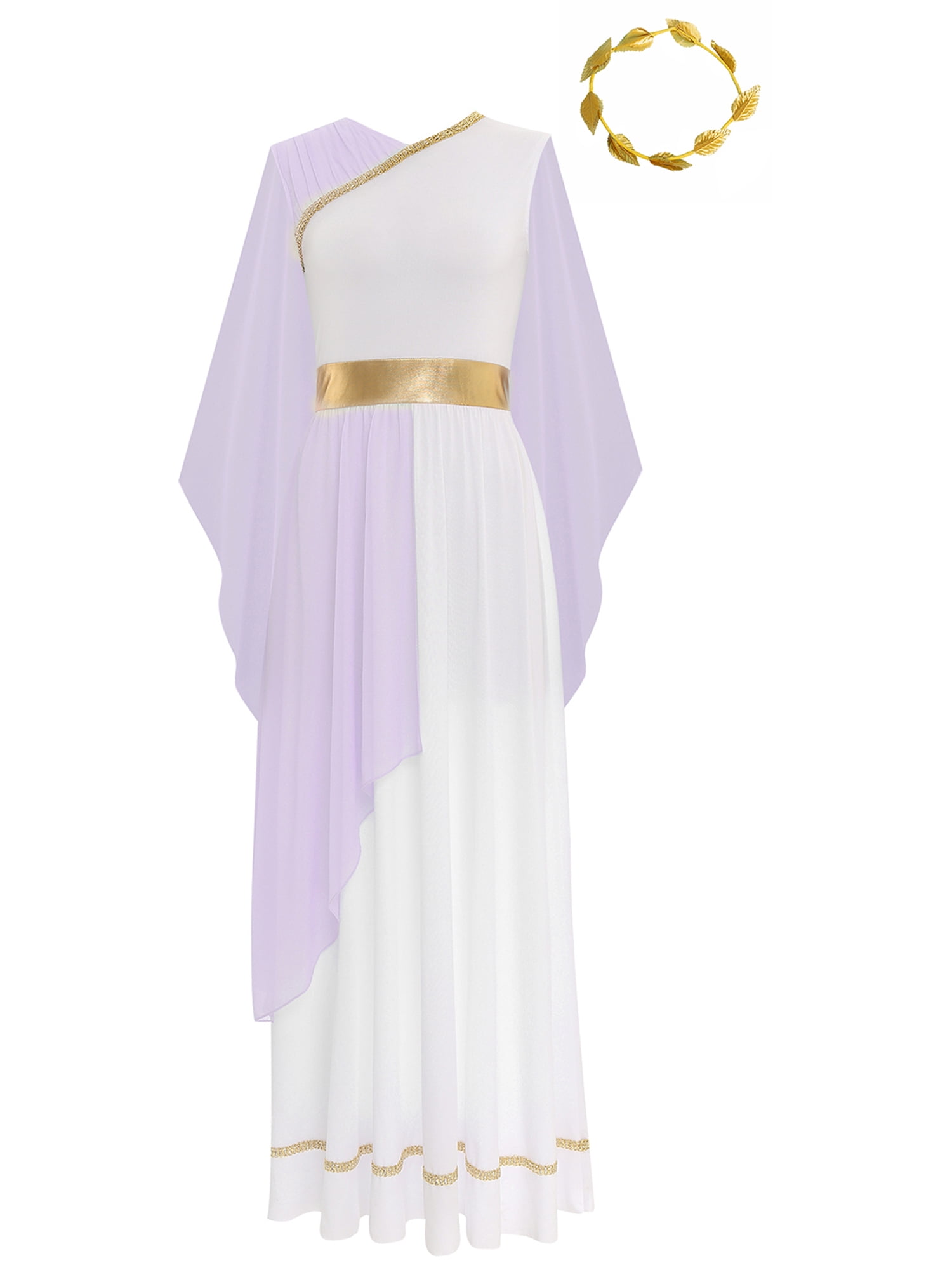 iiniim Women Chiffon Ancient Toga Costume Grecian Toga Dress Roman ...