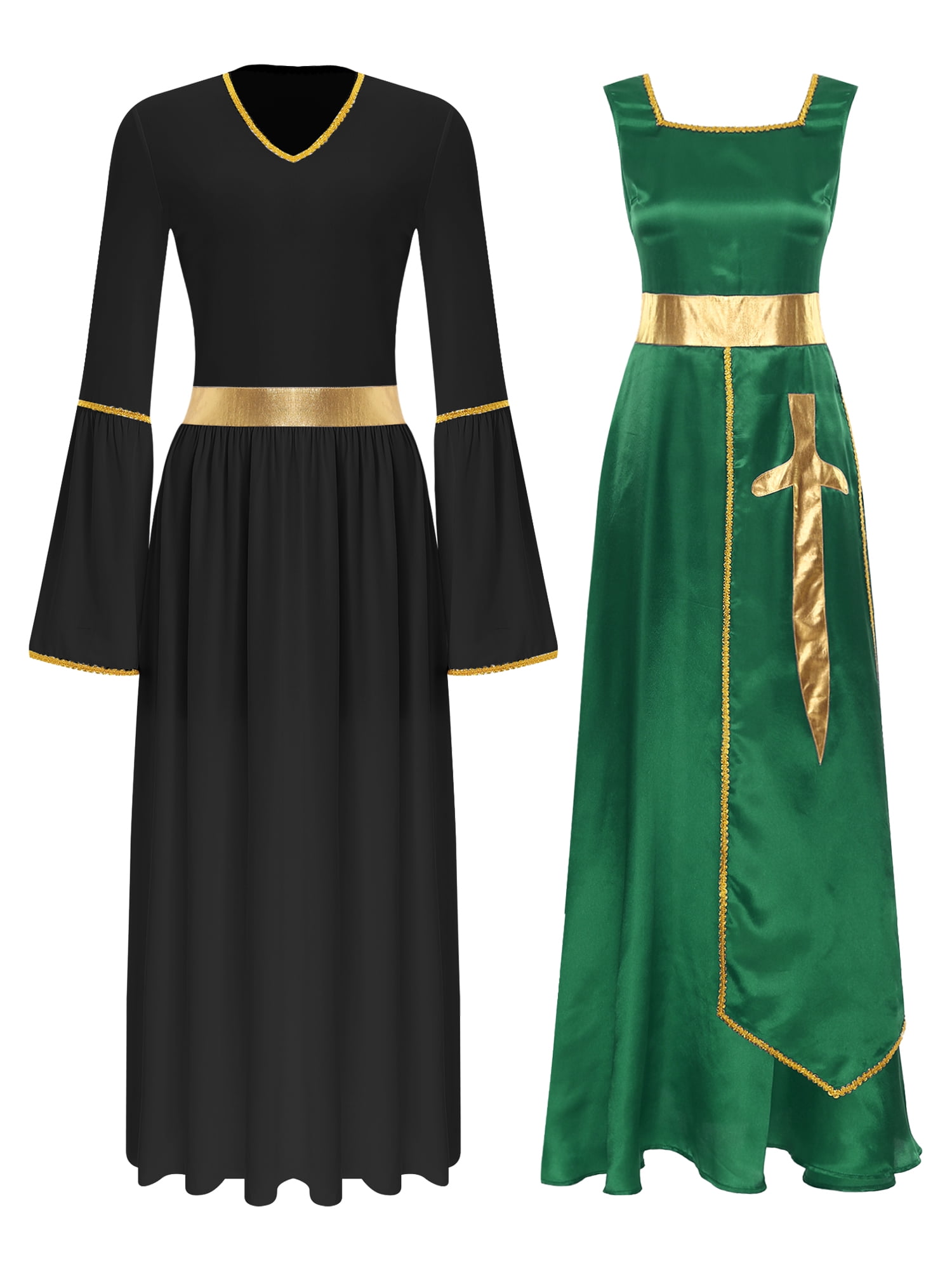 iiniim Women's 2 Piece Outfit Liturgical Lyrical Worship Dance Maxi ...