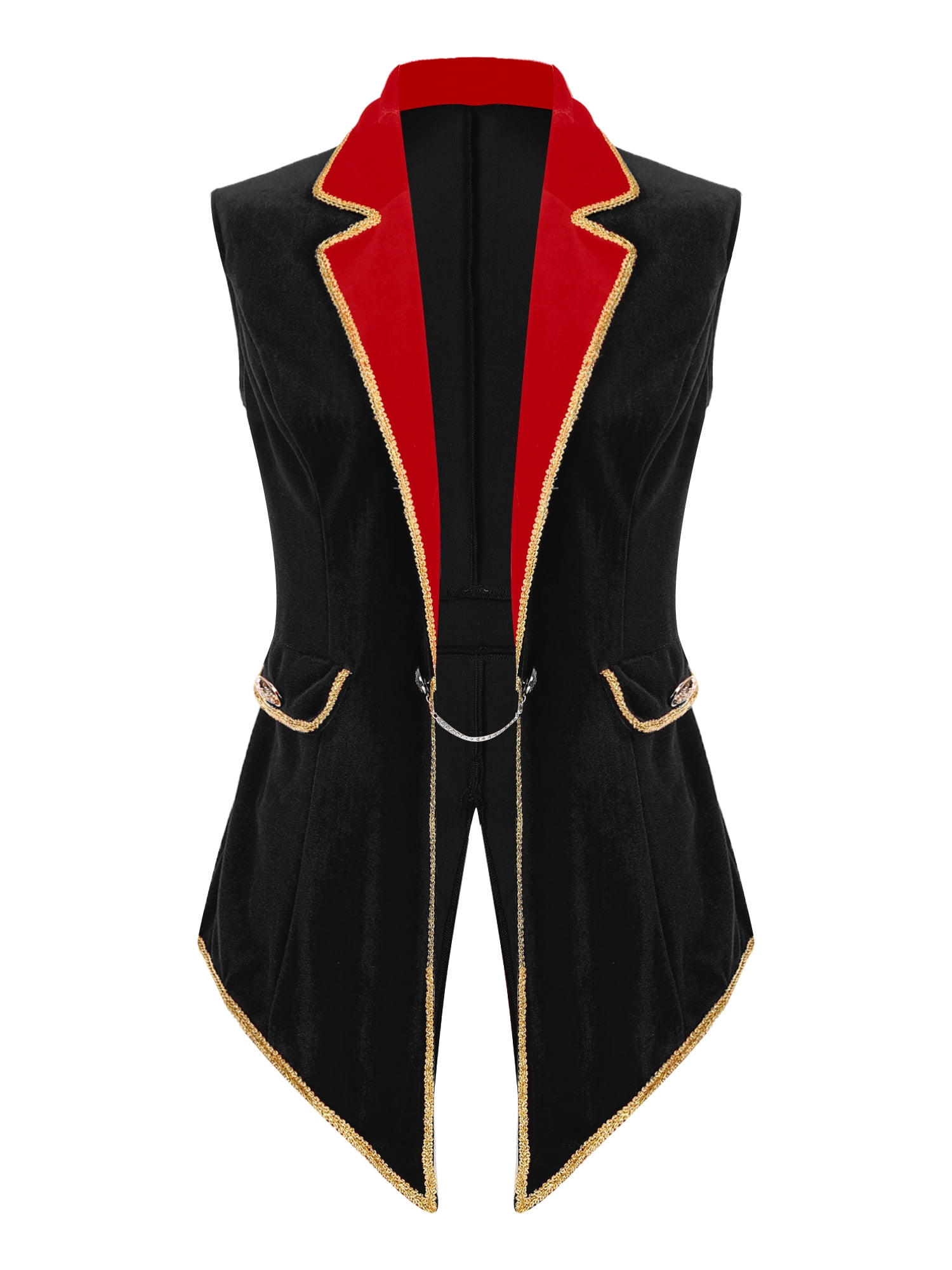 iiniim Women's Circus Ringmaster Vest Costume Rave Festival Lion Tamer ...