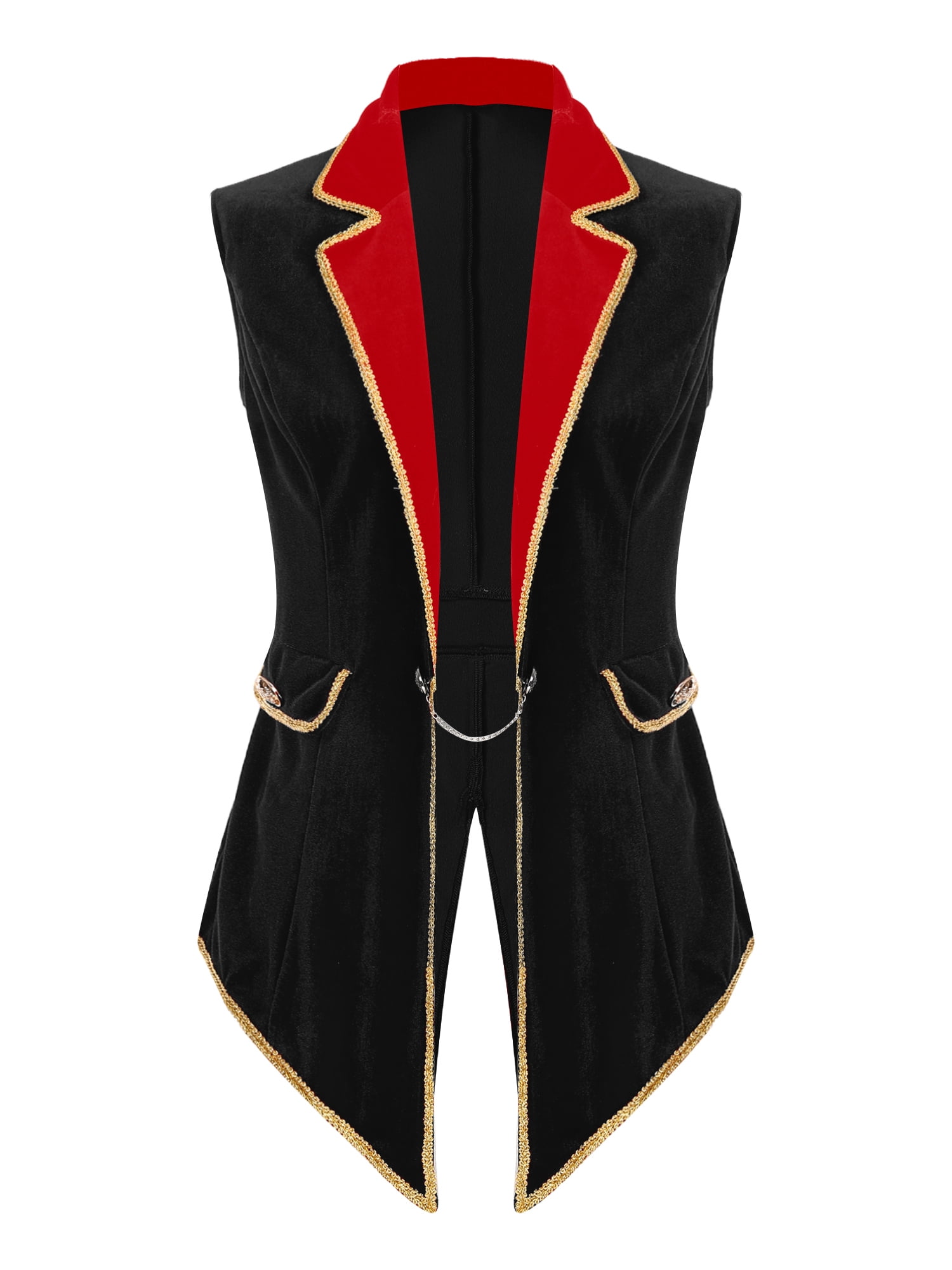 iiniim Women's Circus Ringmaster Vest Costume Rave Festival Lion Tamer ...
