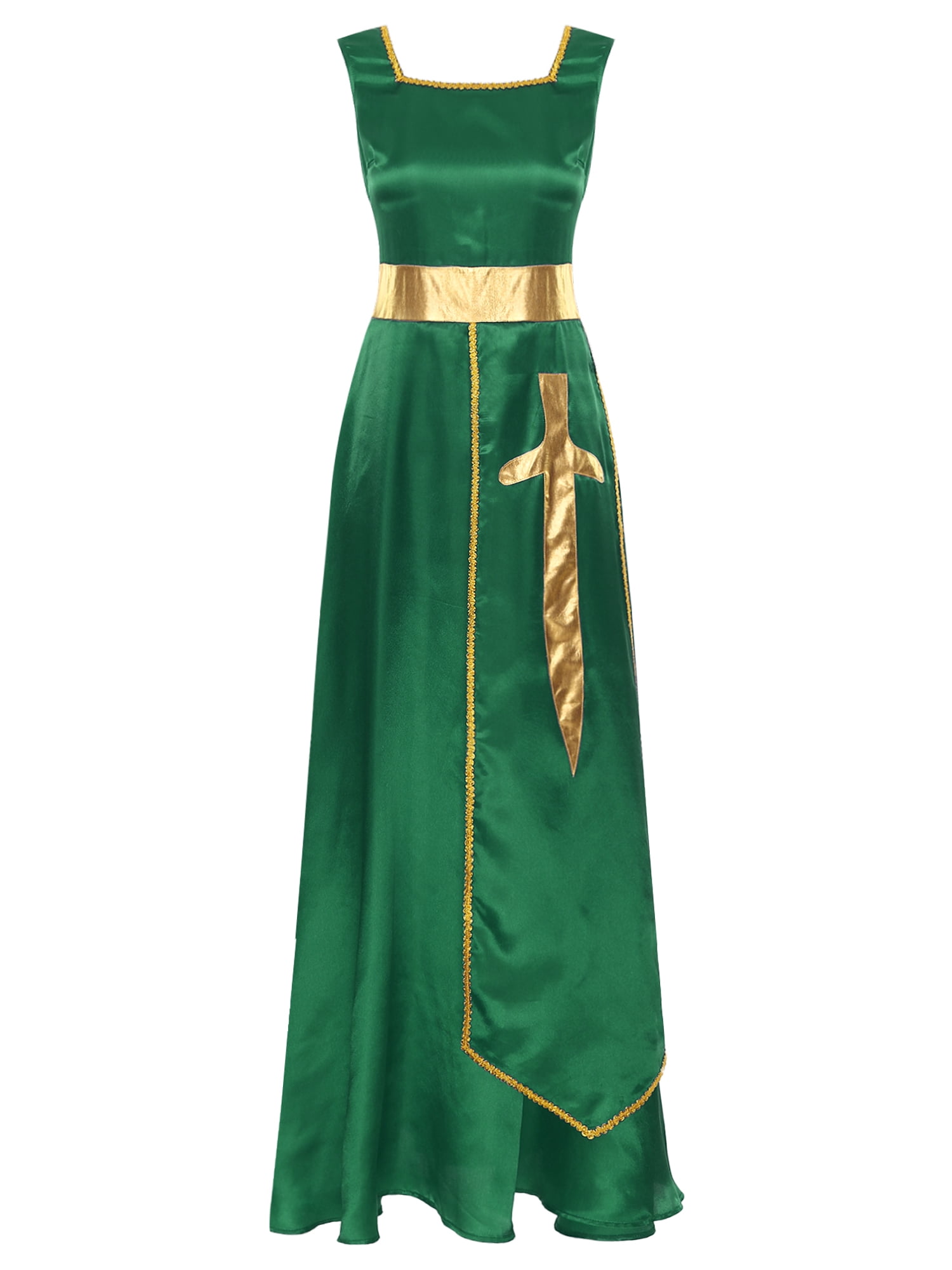 iiniim Women's Sleeveless Tunic Overlay Dance Cover Up Maxi Dress Green ...