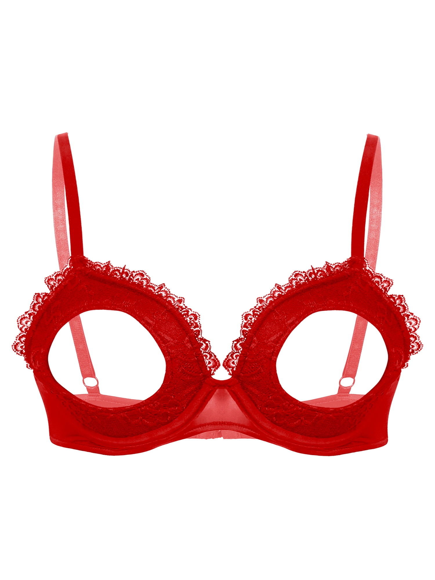 iiniim Womens Padded Underwire Bra Tops Nightclub Bralette Nightwear ...