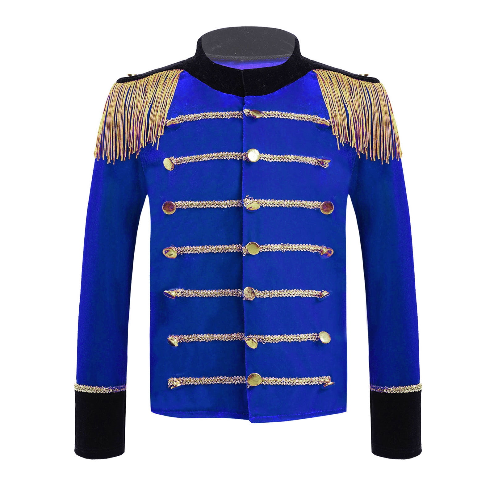 iixpin Boys Long Sleeve Tassel Button Down Jacket Ringmaster Circus ...