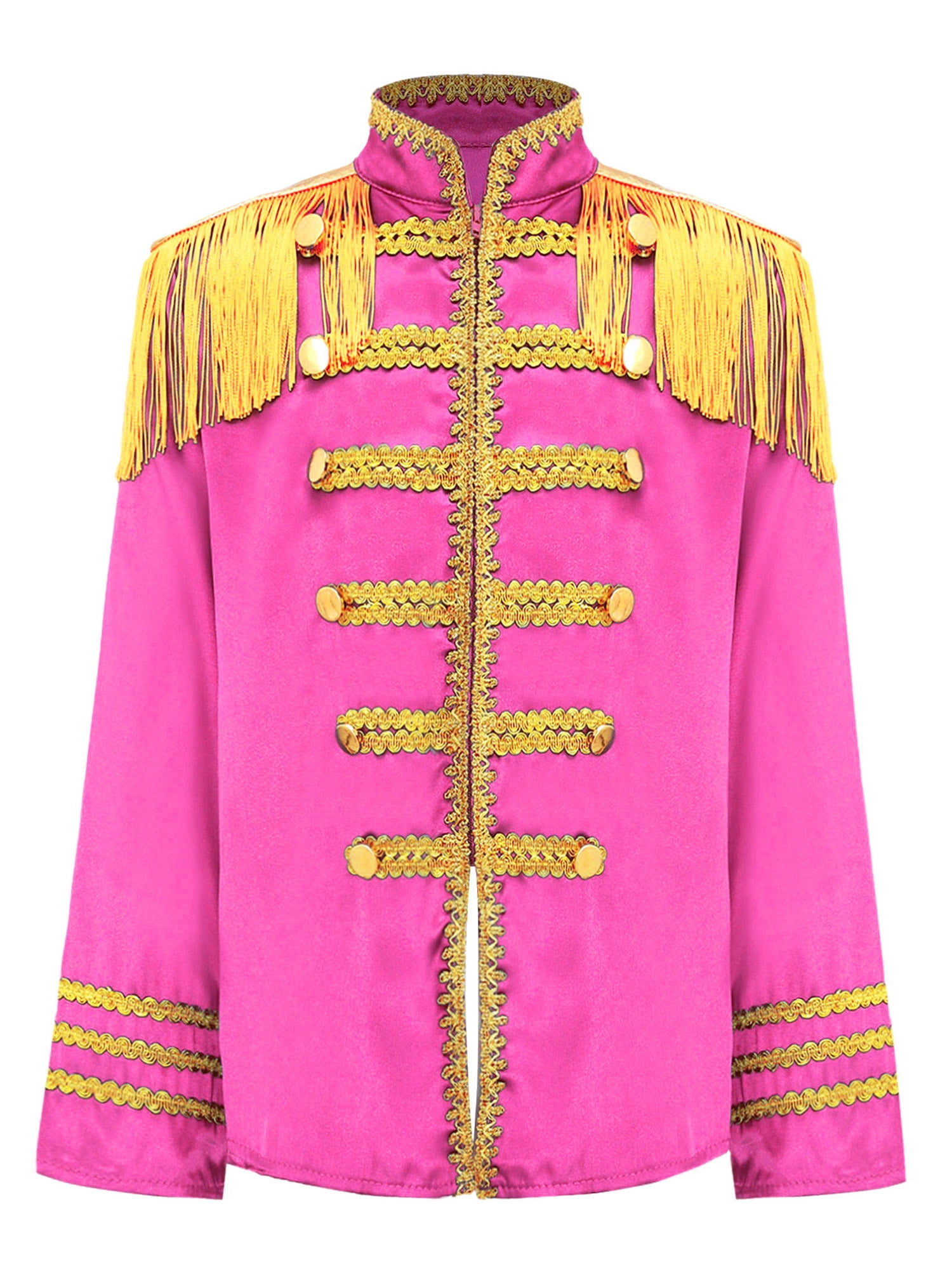 iixpin Child Girls Boys 70s Rock Star Dance Coat Sergeant Pepper Tassel ...