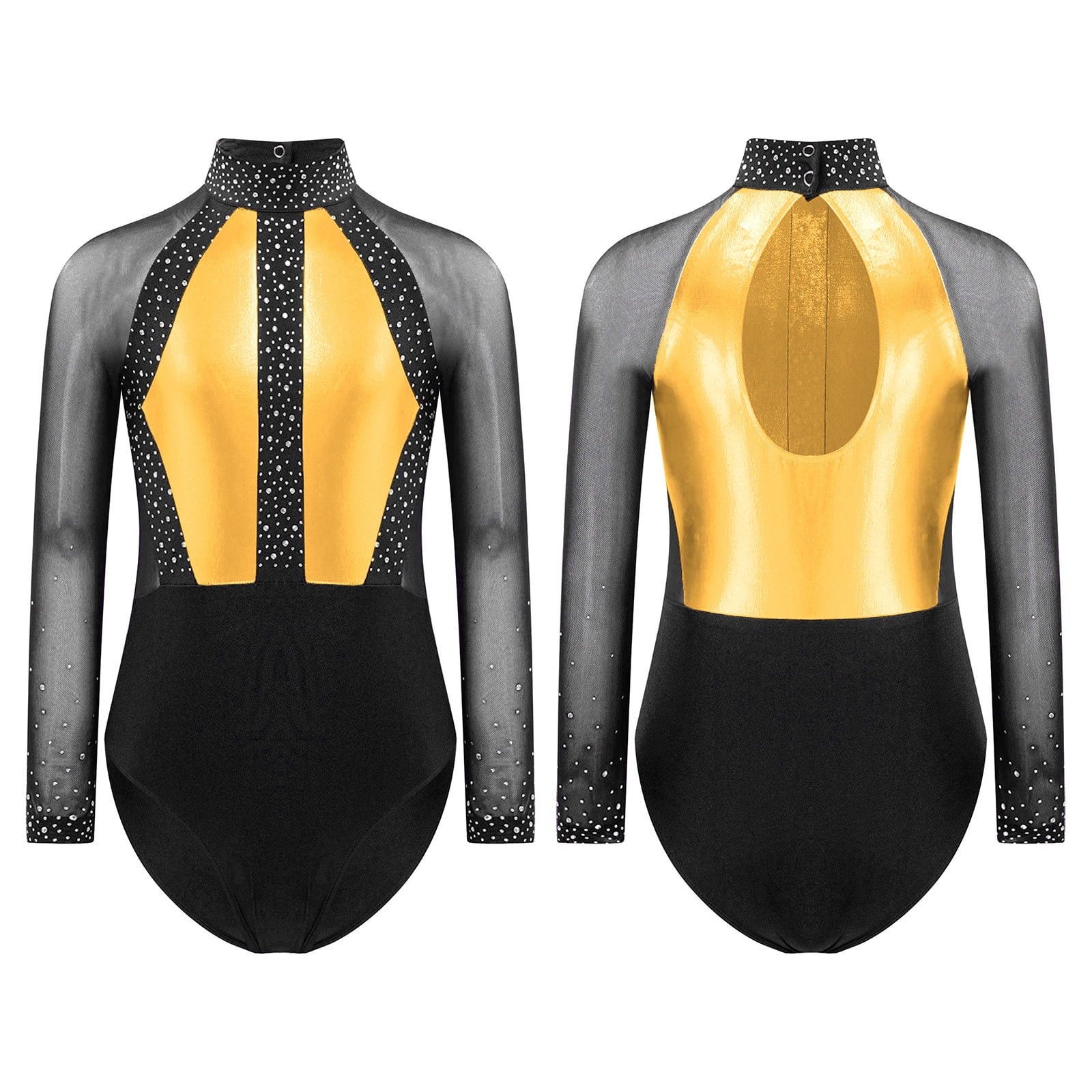 iixpin Gymnastics Leotard for Girls Sparkle Dance Biketards Kids ...