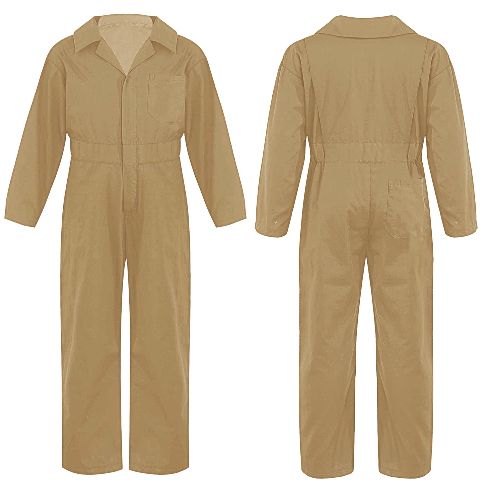 iixpin Kid Boys Coverall Jumpsuit Mechanic Boiler Suit Flightsuit ...