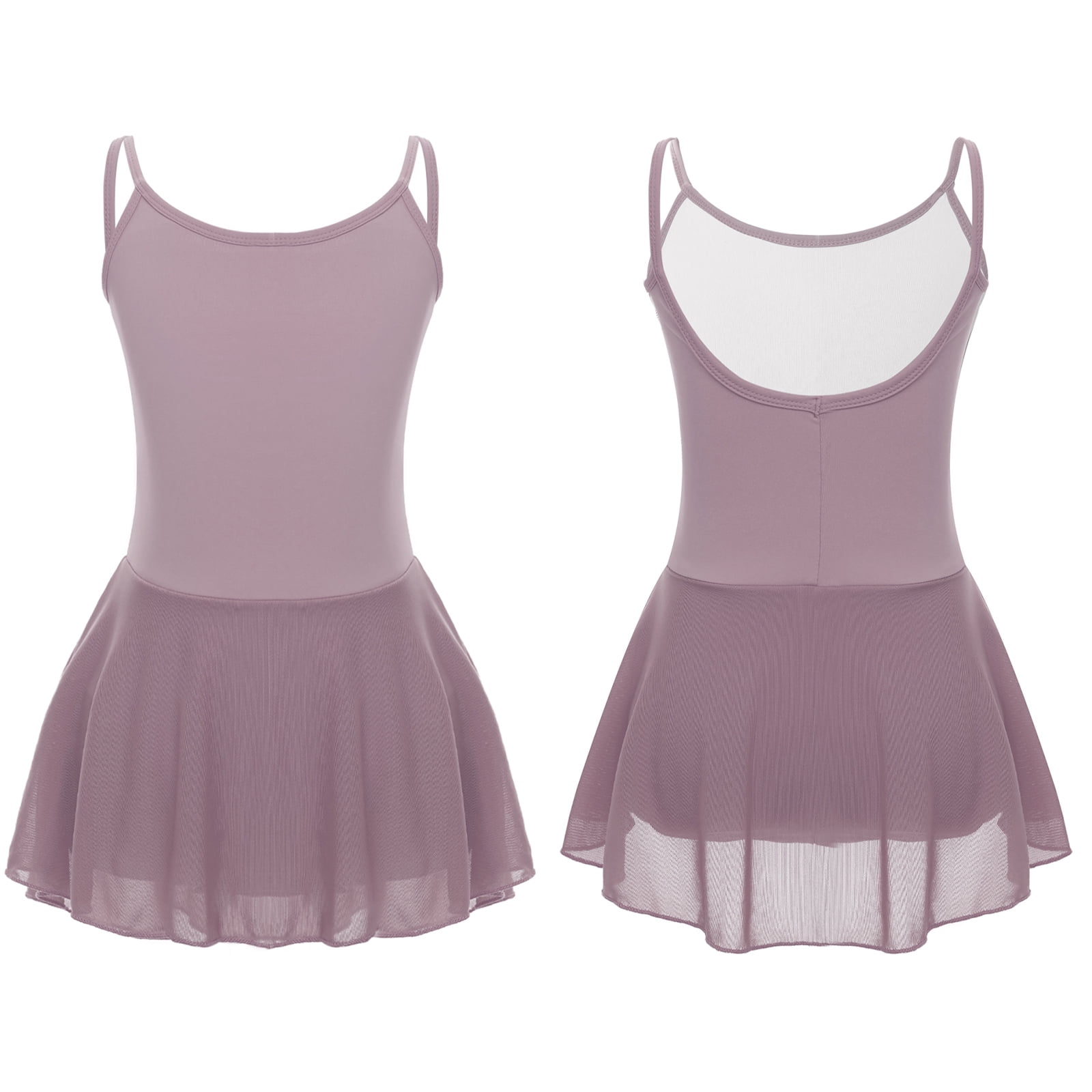 iixpin Kids Girls Ballet Tutu Dress Gymnastic Skirted Leotard Ballerina ...