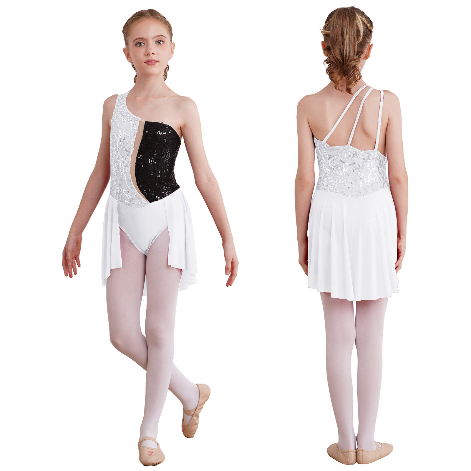 YiZYiF Girls Tuxedo Ballet Dress Bow Tie Sequins Dance Gymnastics ... YiZYiF Girls Tuxedo Ballet Dress Bow Tie Sequins Dance Gymnastics ...