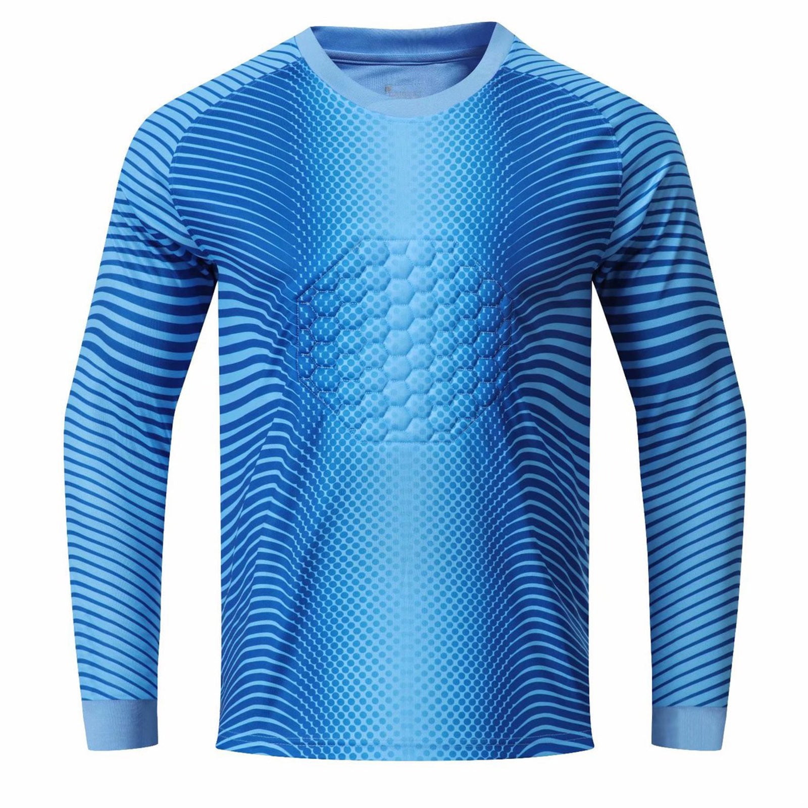 iixpin Kids Soccer Jersey Goalkeeper Shirts Boys Padded Protective ...