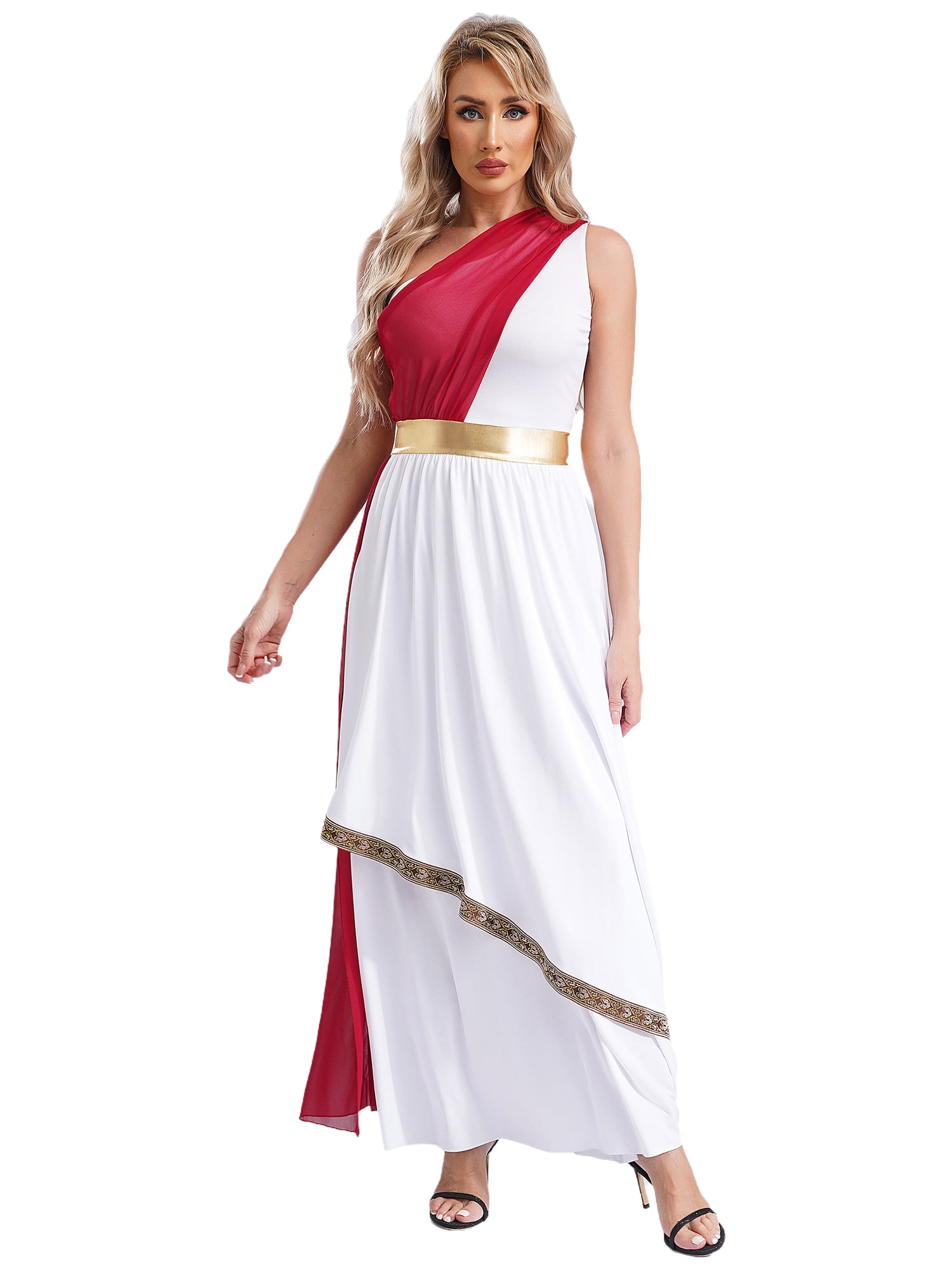 iixpin Womens Greek Beauty Tunic Dress One Piece Ancient Greek Toga ...