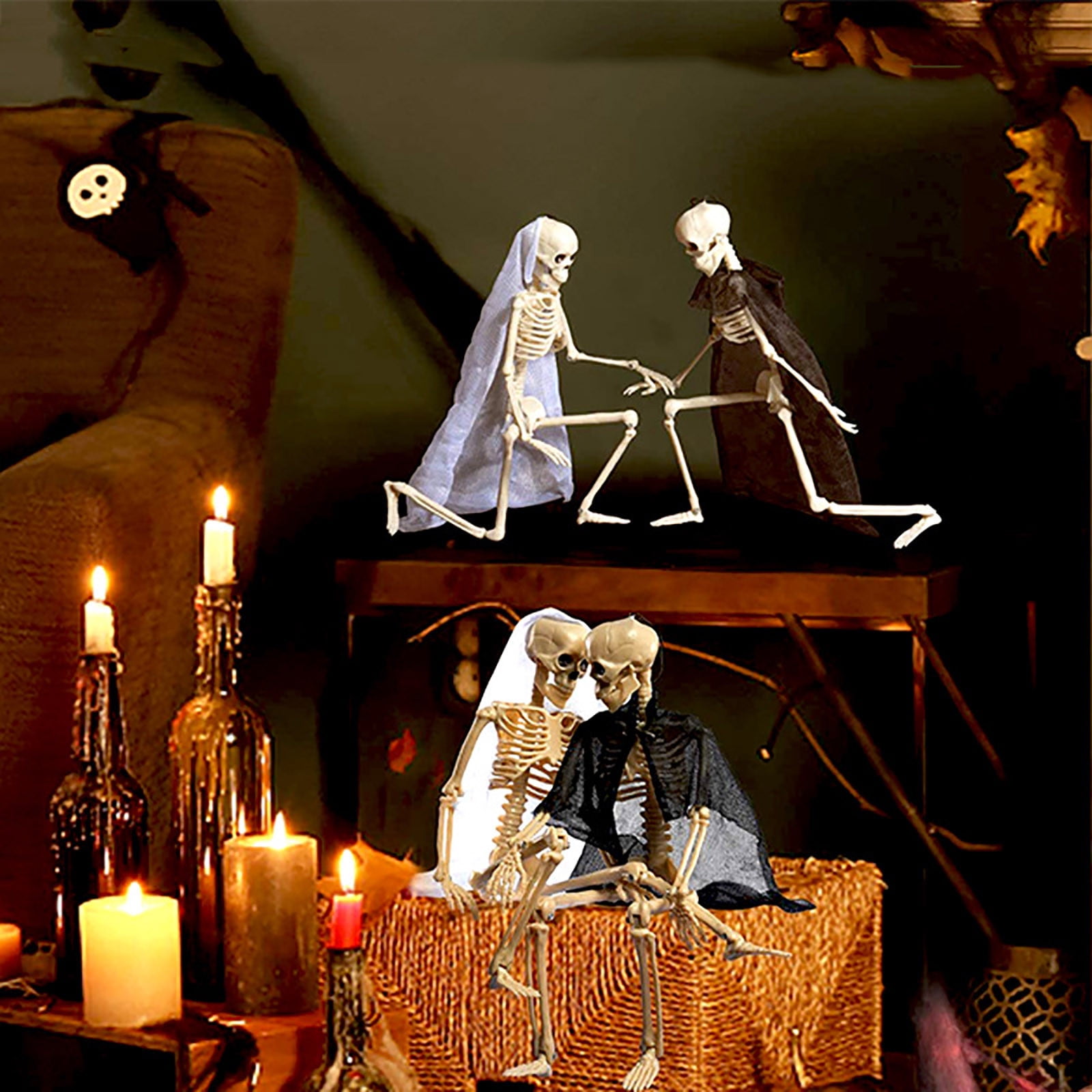 iju7gthy 2pc Skeletons Full Body Posable Joints Skeletons for Decor ...