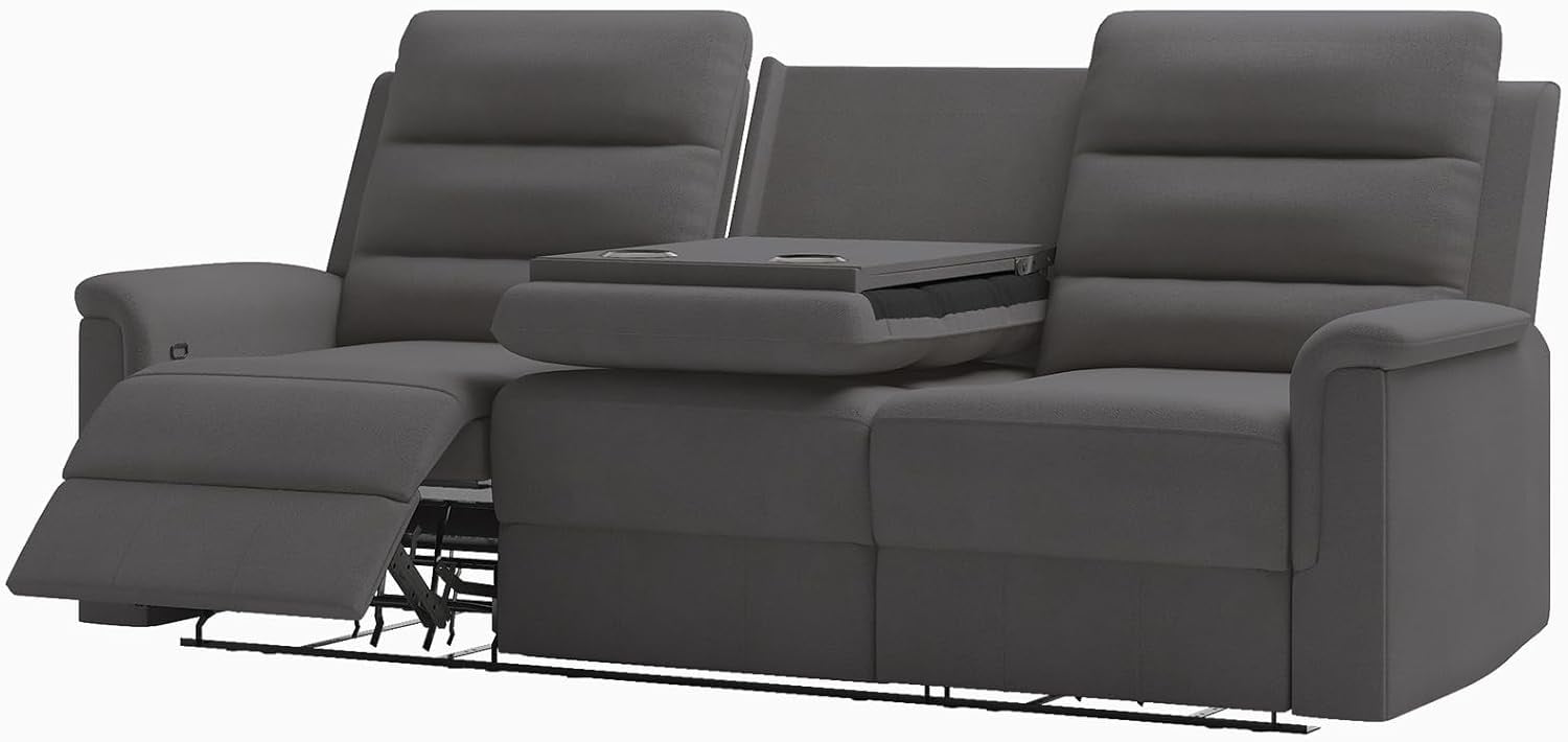 ijuicy 3-Seater Reclining Sofa with 2 Cup Holders,Sofa Recliner with ...