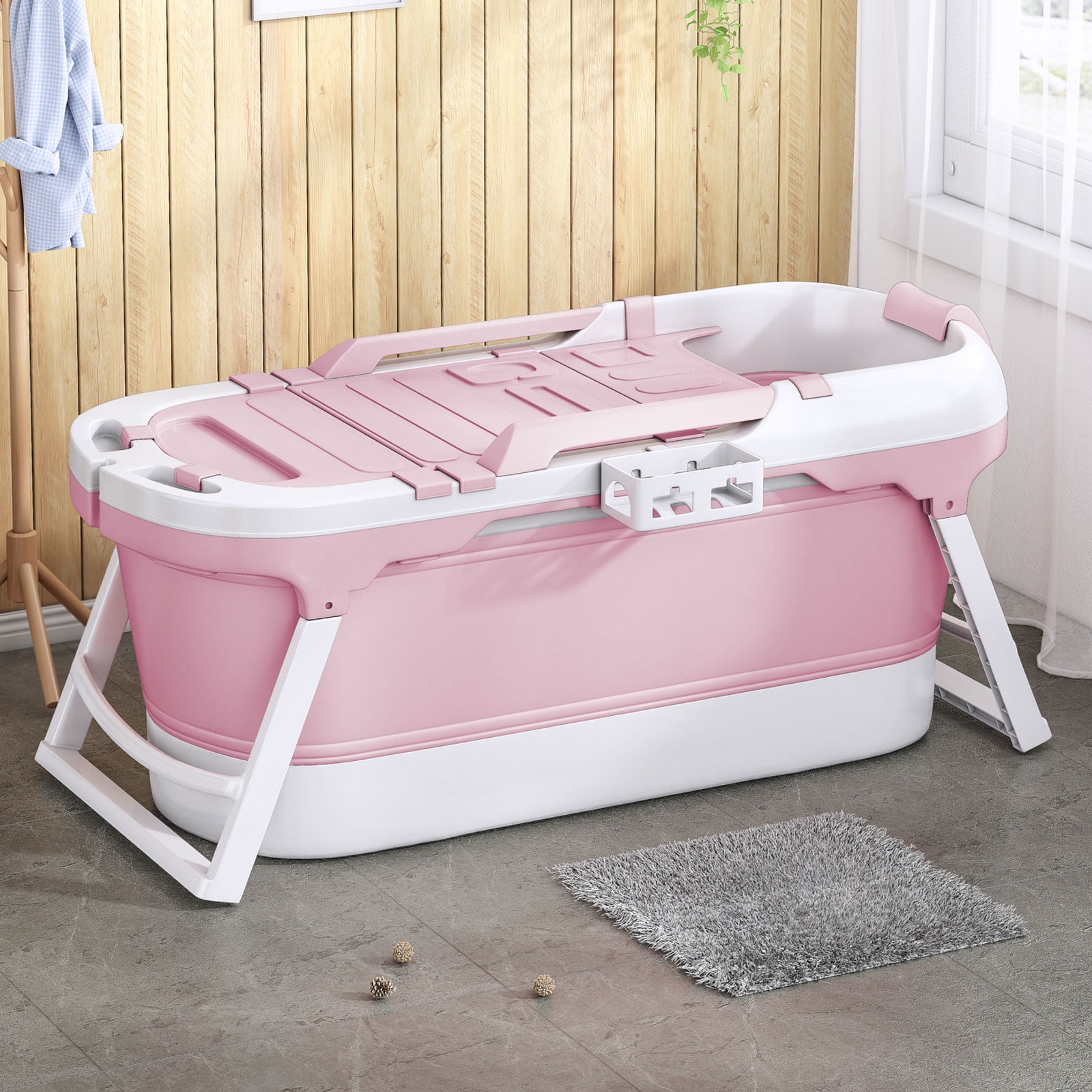 ijuicy Portable Bathtub, Foldable Thermal Bathtub for Adult, PP and TPE ...