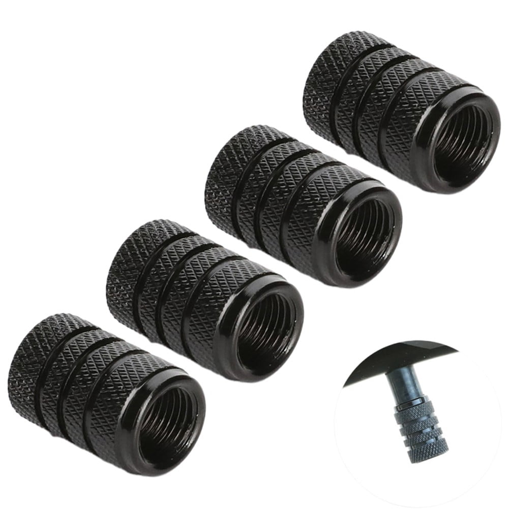 ikailun Knurled Mountain Bike Valve Cap Motorcycle Car Valve Cover ...