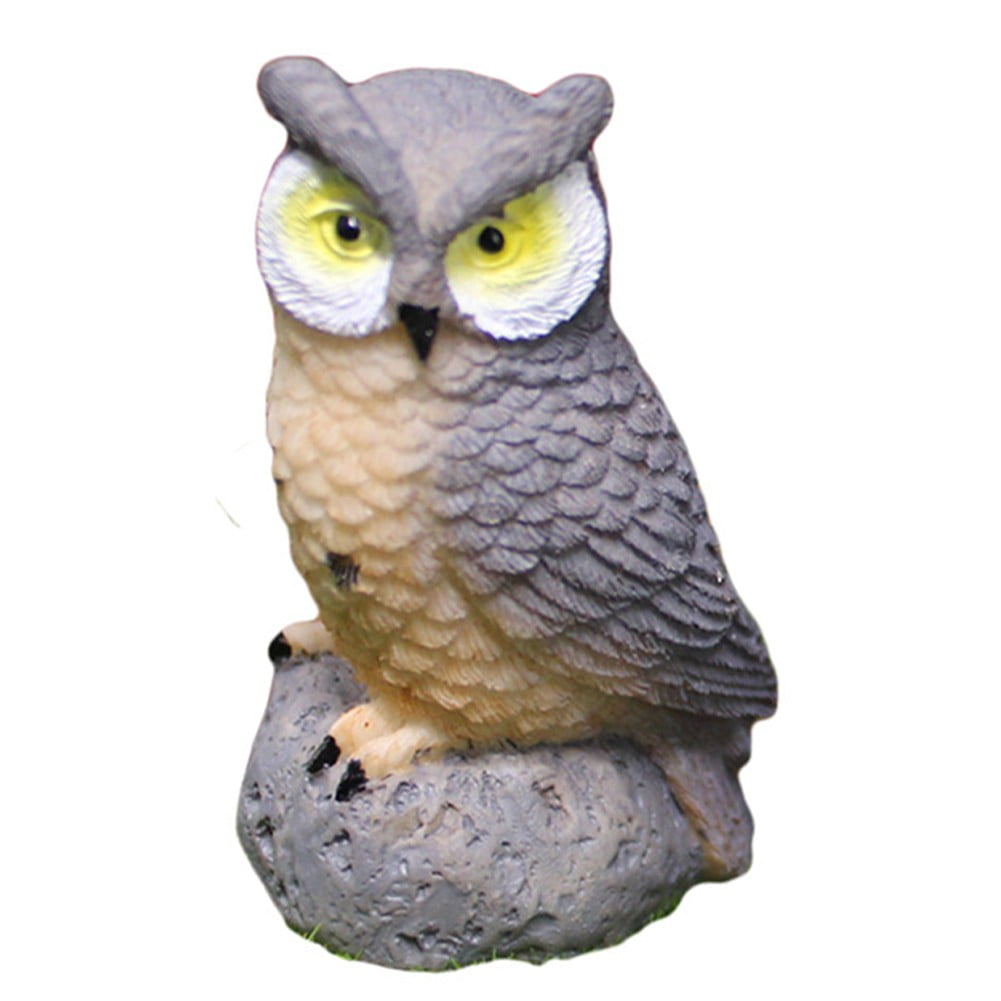 ikailun Owl Landscape Garden Decoration Fairy Garden Decor Owl Plant ...