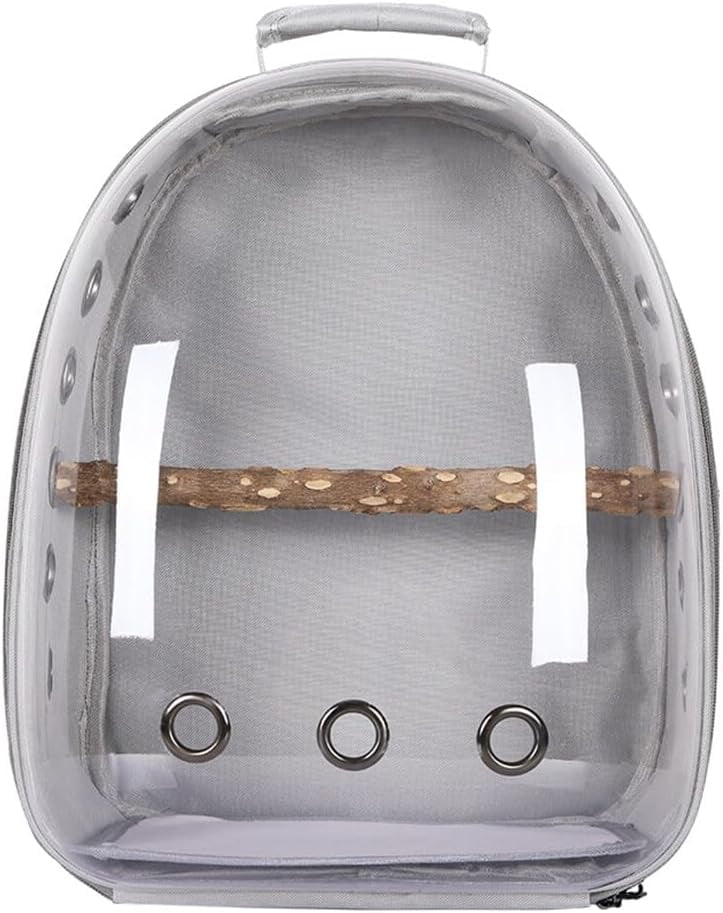 ikasus Parrot Backpack Transparent Pet Birds Carrier Shoulders Bag ...