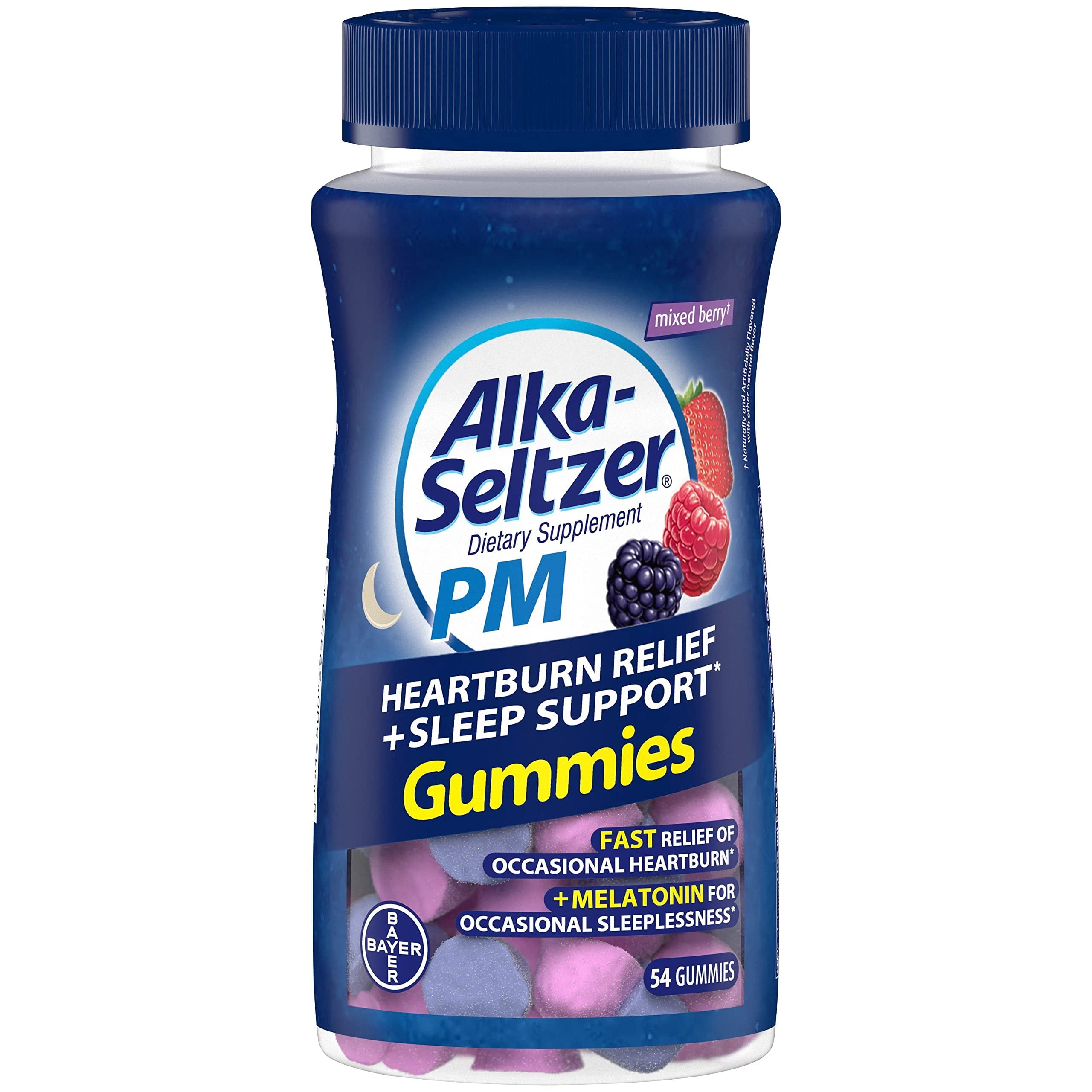 ikj PM Heartburn Relief Gummies with Sleep Support - 54 Count - Walmart.com