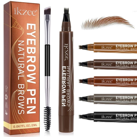 Costeam 0.03 Oz Four Pronged Eyebrow Pencil Waterproof Sweat Proof ...