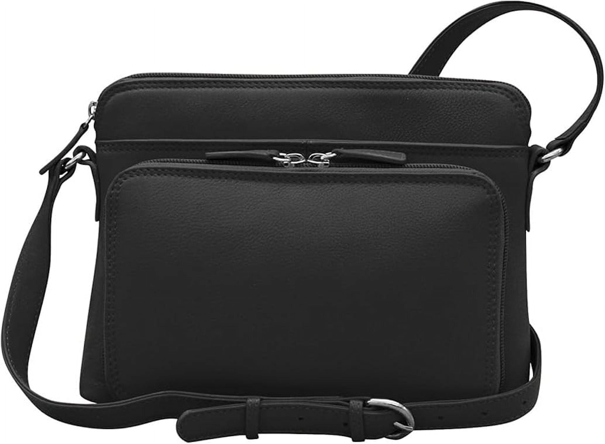 ili New York Genuine Leather RFID Blocking Crossbody Shoulder Bags for ...