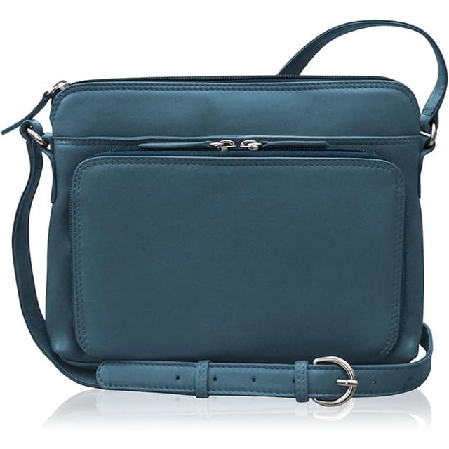 ili New York Genuine Leather RFID Blocking Crossbody Shoulder Bags for ...