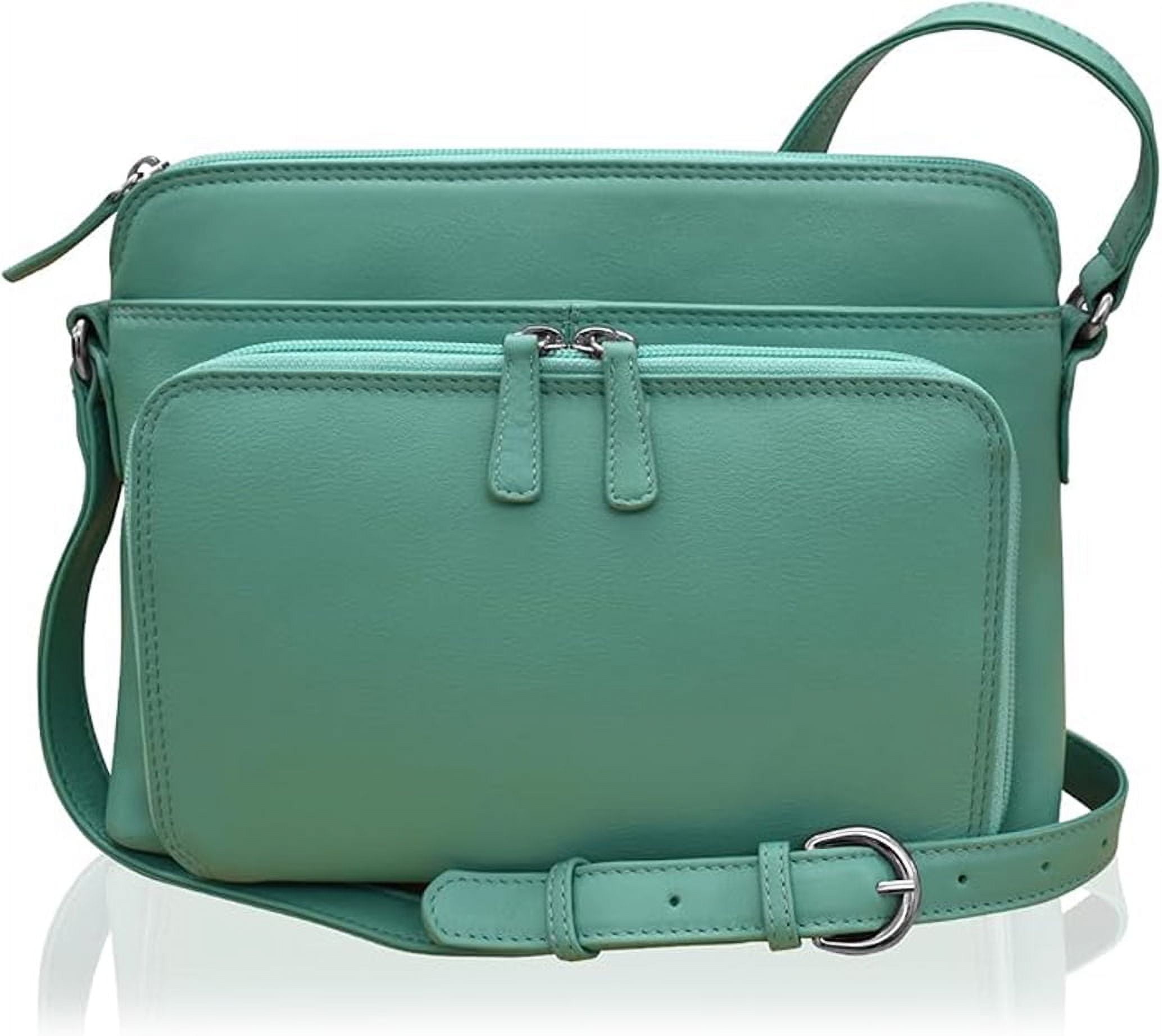 ili New York Genuine Leather RFID Blocking Crossbody Shoulder Bags for ...