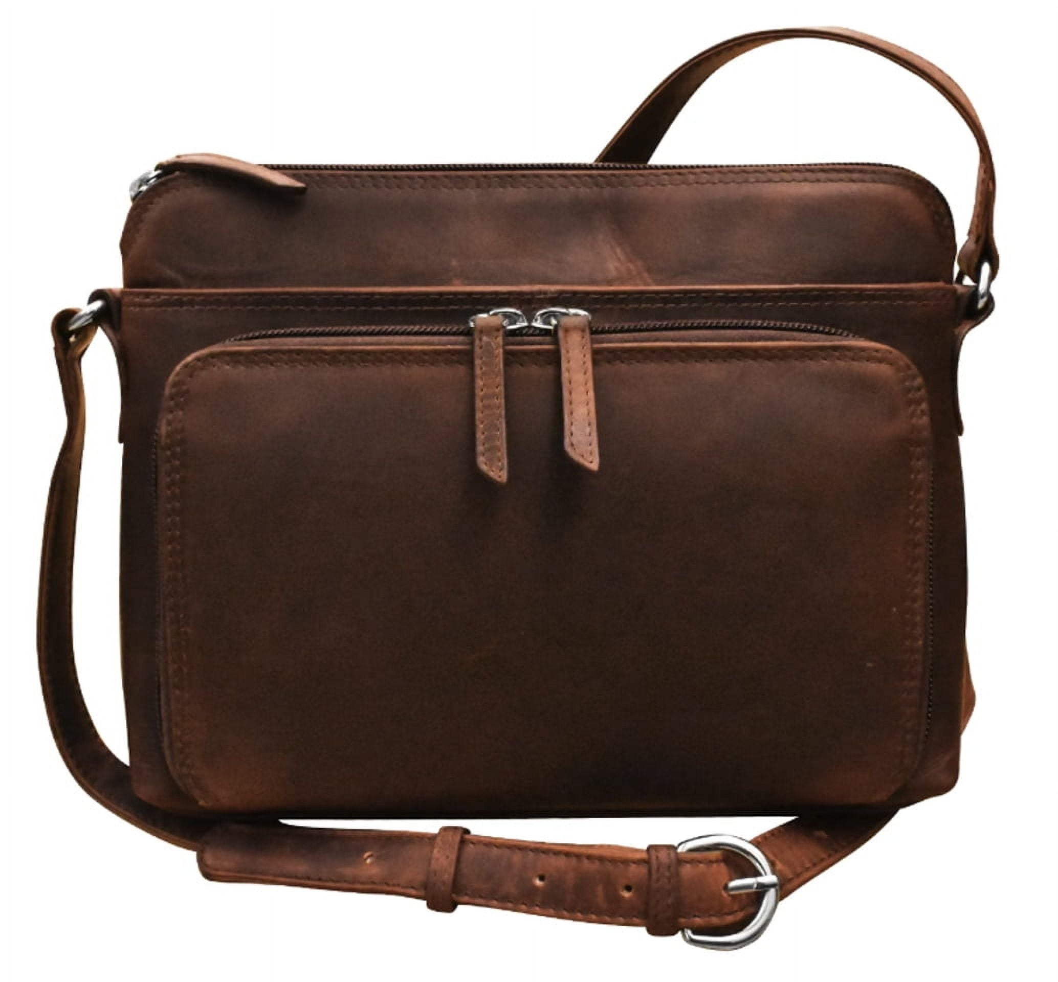 ili New York Genuine Leather RFID Blocking Crossbody Shoulder Bags for ...