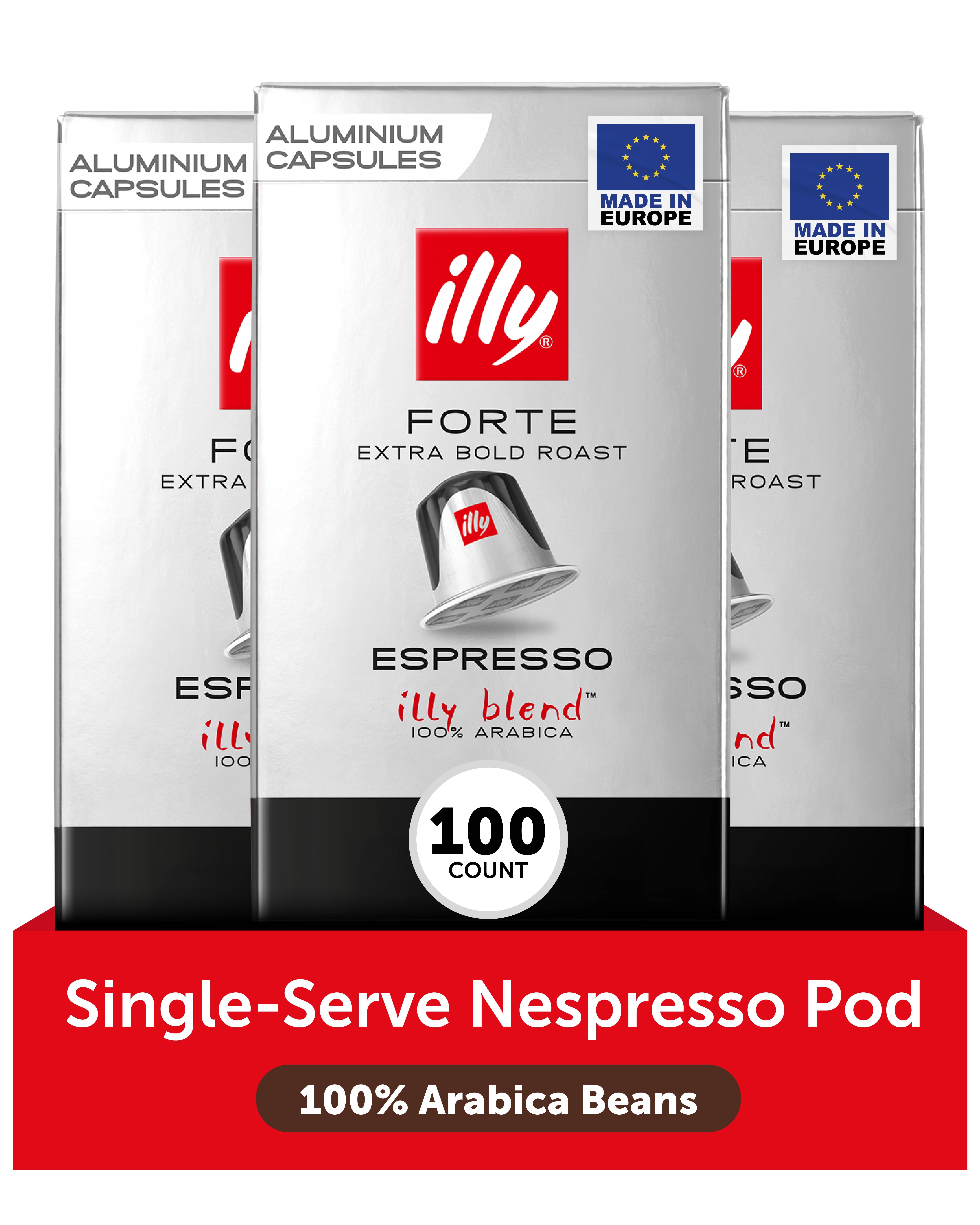 illy Espresso Coffee Pods for Original Machines, Forte Extra Bold Roast ...