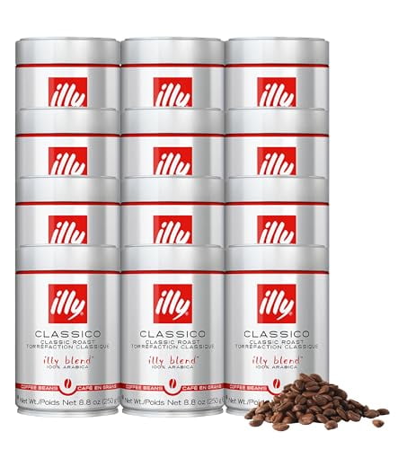 illy Coffee, Whole Bean, Medium Roast, 100 percent Arabica Bean ...