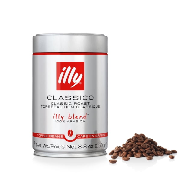Illy Whole Bean Coffee, Classico Medium Roast, 8.8 oz - Walmart ...
