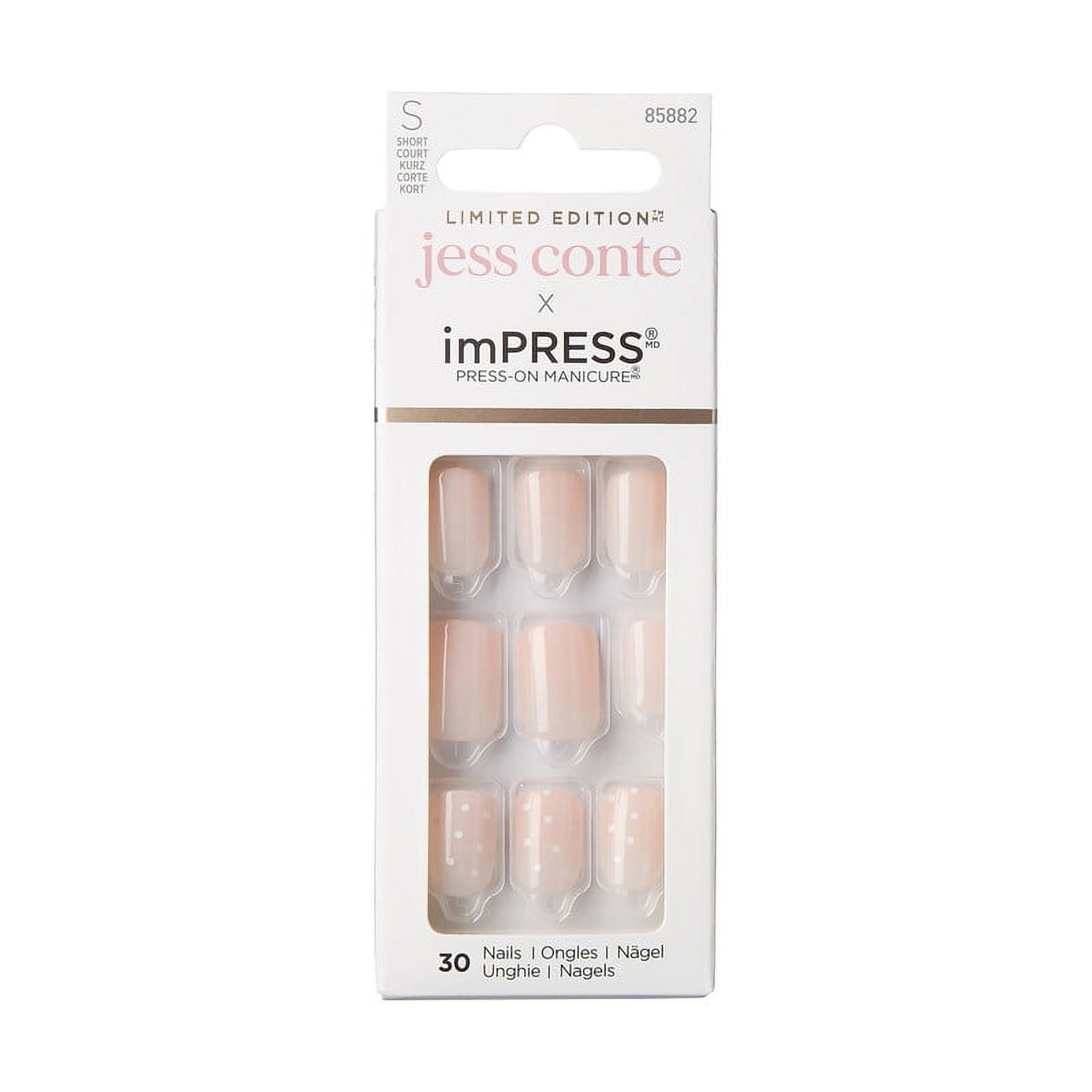 KISS Jess Conte Limited Edition Press-On Nails, French Manicure ...