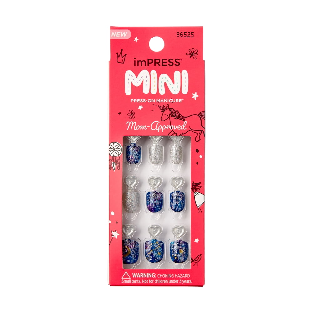imPRESS MINI Press-on Manicure - Cosmic Cutie, Short - Walmart.com