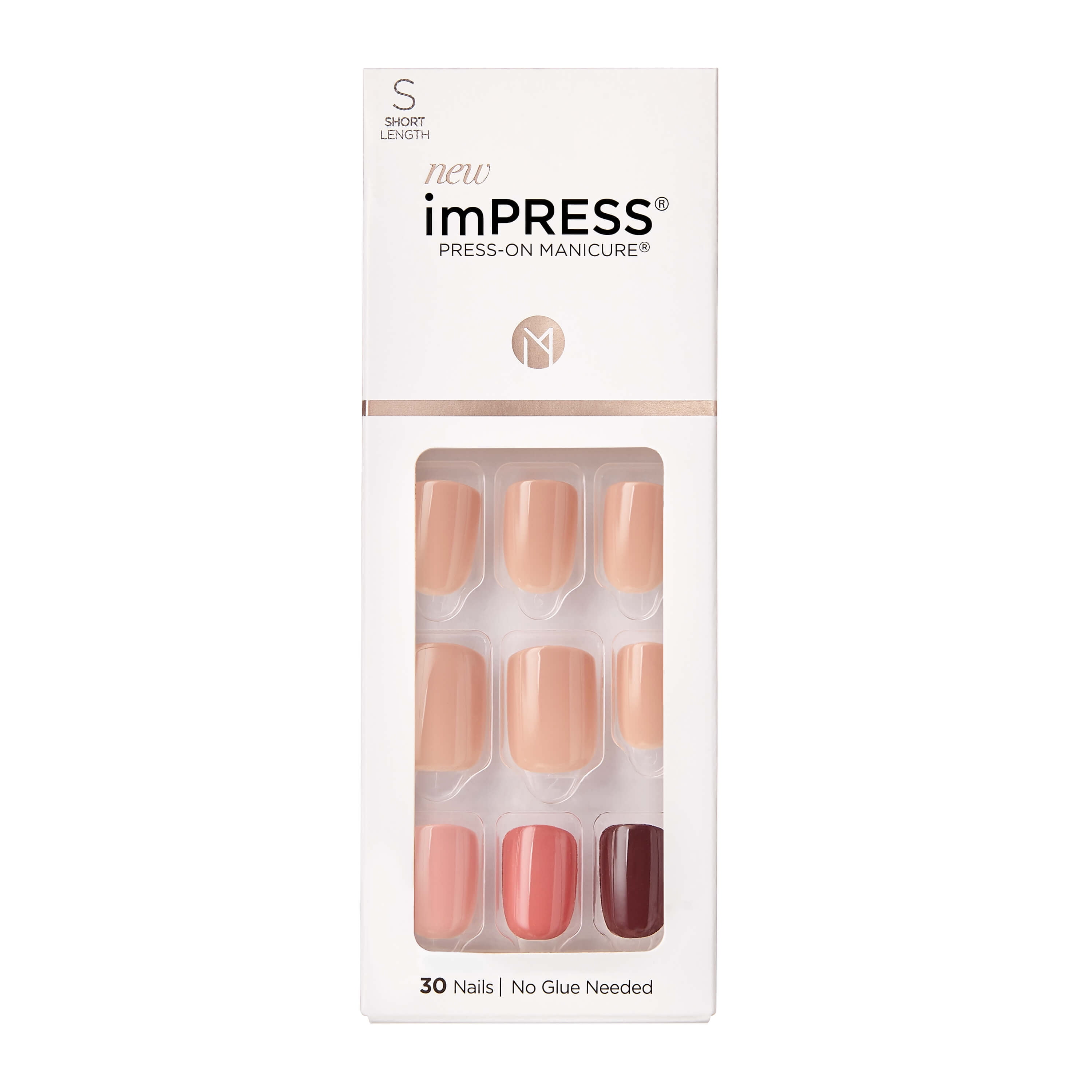 KISS imPRESS Press-on Manicure - Before Sunset, Short - Walmart.com