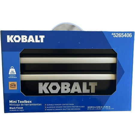 Kobalt Mini 2-Drawer Black Steel Tool Box – BrickSeek