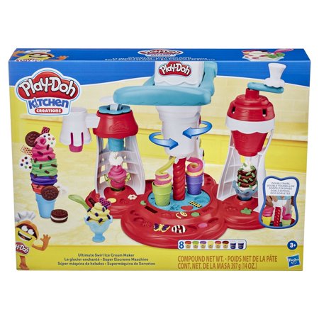 Play-Doh Kitchen Creations Ultimate Swirl Ice Cream Play Dough Set - 8 ...