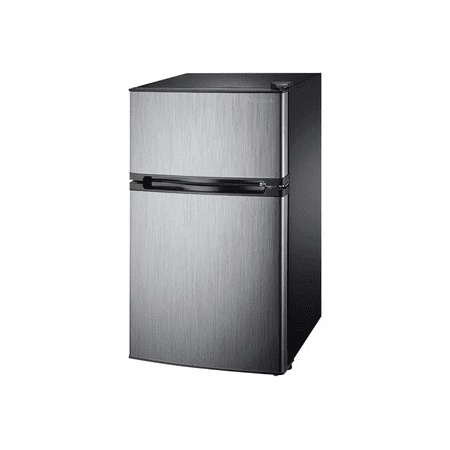 Insignia NS CF30SS9 3.0 Cu. Ft. Mini Fridge with Top Freezer Stainless steel BrickSeek