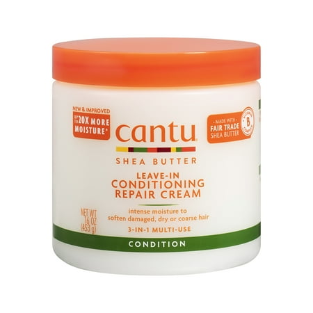 Cantu Leave-In Conditioning Repair Cream with Shea Butter, 16 oz ...