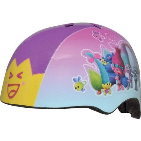 DreamWorks Trolls Snack Pack Child Multisport Helmet, White/Purple ...
