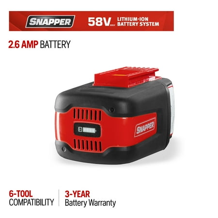 Snapper 58-Volt 2.6 Amp Battery – BrickSeek
