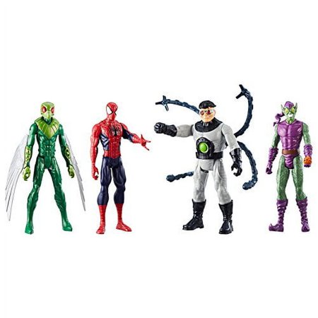 Marvel Heroes Spiderman Titan Hero Vs Villains, 4 Pack – Walmart ...