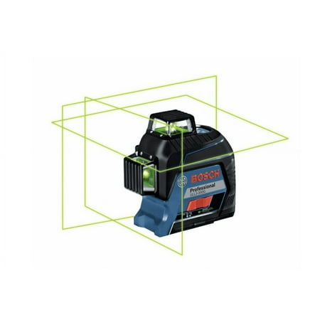 Bosch 200 ft. Green 360-Degree Laser Level Self Leveling with Visimax ...