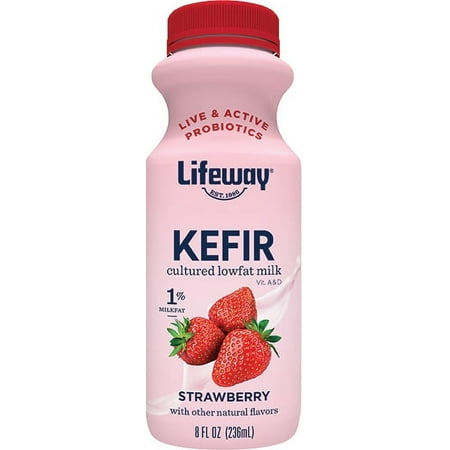 Lifeway Low Fat Strawberry Kefir, 8 oz. – Walmart Inventory Checker ...