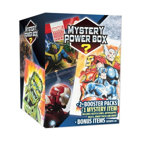 Upper Deck Marvel Trading Cards Myster Blaster Box- 2 Booster Packs | 1 ...