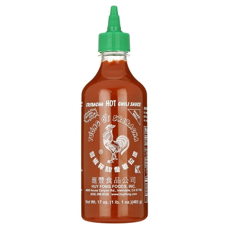 Huy Fong Foods Sriracha Hot Chili Sauce, Medium (17 oz.) – Walmart ...