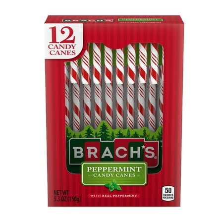 Brach's Peppermint Holiday Candy Canes, Christmas Stocking Stuffer ...