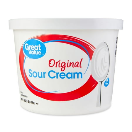 Great Value Original Sour Cream, 48 oz – BrickSeek