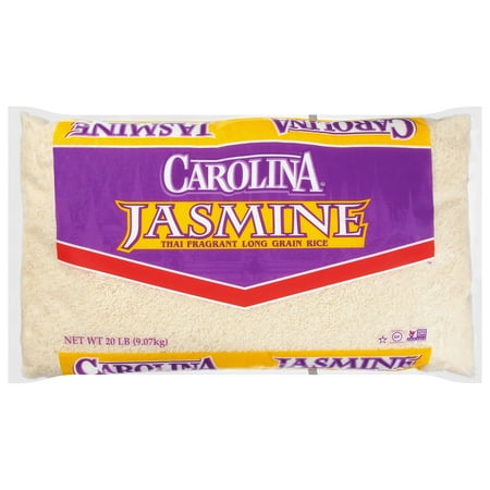 Carolina Jasmine Rice, Thai Fragrant Long Grain Rice, 20 lb Bag ...