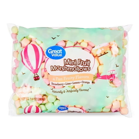 Great Value Mini Fruit Marshmallows, 10 oz Bag – Walmart Inventory ...
