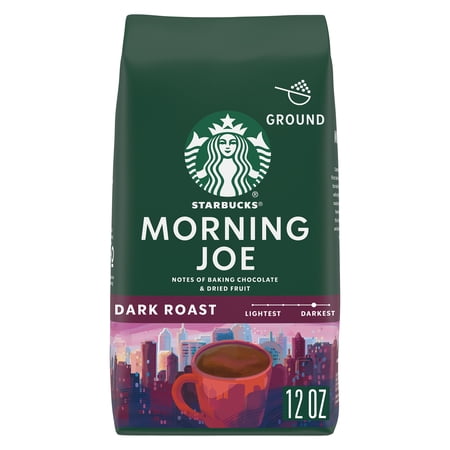 Starbucks Morning Joe, Ground Coffee, Dark Roast, 12 oz – Walmart ...