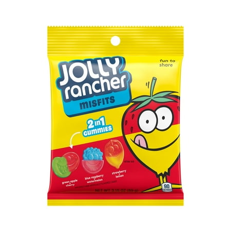 JOLLY RANCHER, MISFITS 2-in-1 Assorted Fruit Flavored Gummies Candy, 3. ...